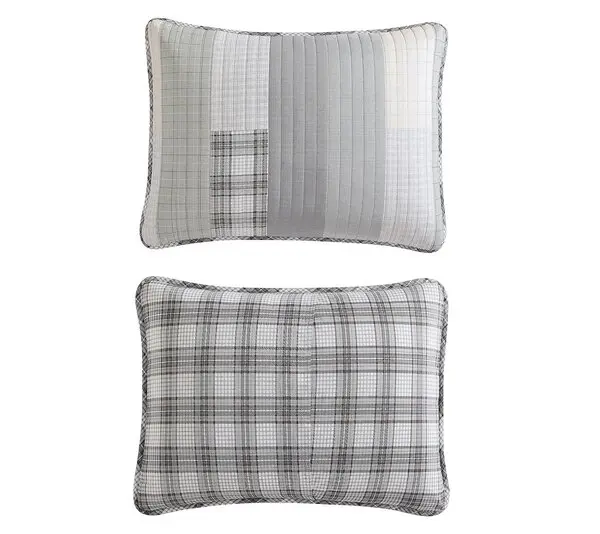 Eddie Bauer Fairview Grey Twin Quilt Sham Set