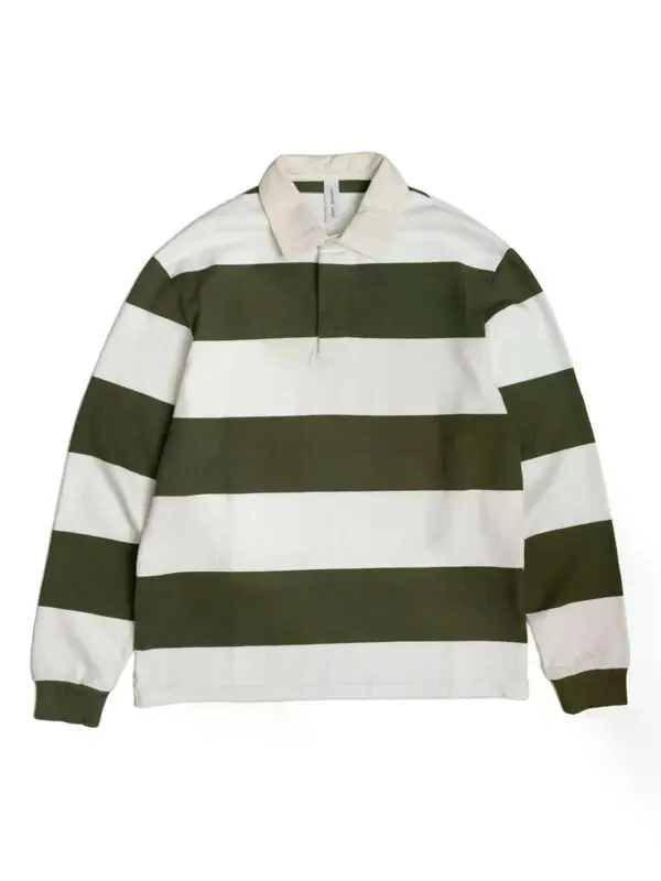 ANOTHER ASPECT Stripe Polo Shirt