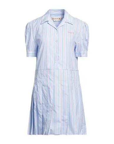 Marni Mini Shirt Dress - Sky Blue