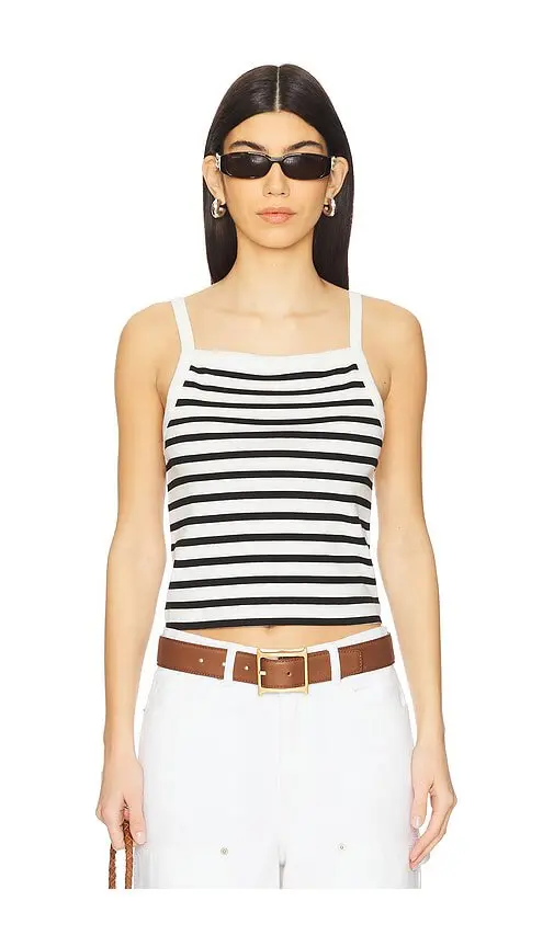 LA LIGNE Striped Cropped Tank