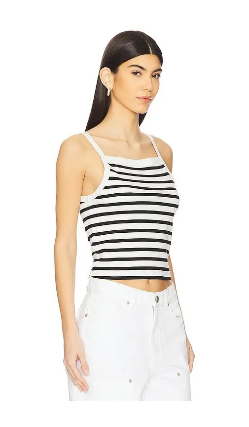 LA LIGNE Striped Cropped Tank