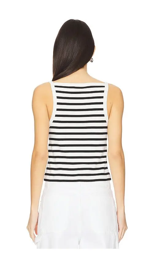 LA LIGNE Striped Cropped Tank