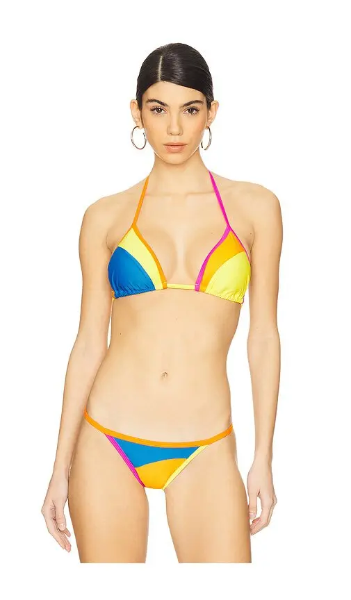 IT'S NOW COOL Tri Duo Bikini Top - Sombrero
