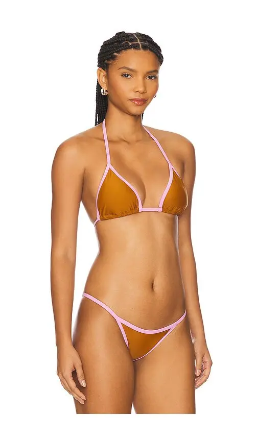 IT'S NOW COOL Triangle Duo Bikini Top