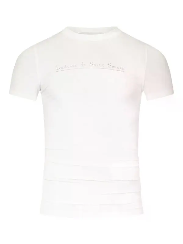 LUDOVIC DE SAINT SERNIN Logo-print T-shirt - White