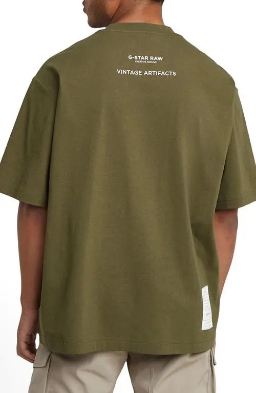G-star Raw Archive Boxy Organic Cotton Graphic T-shirt