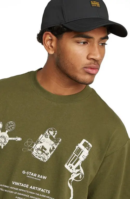 G-star Raw Archive Boxy Organic Cotton Graphic T-shirt