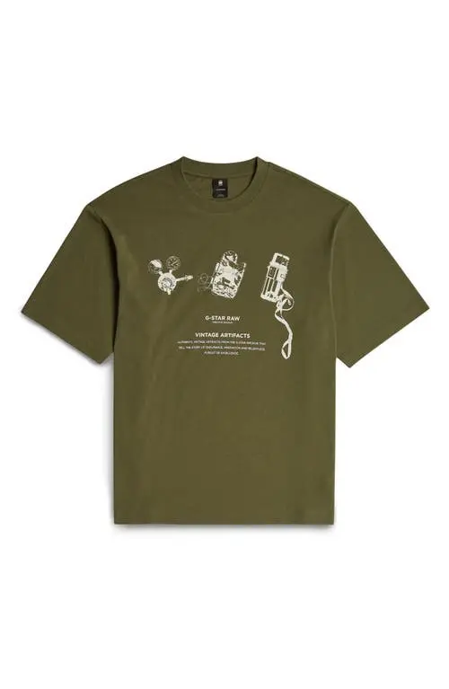 G-star Raw Archive Boxy Organic Cotton Graphic T-shirt