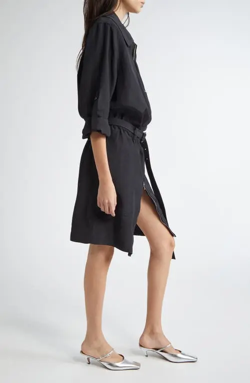 Stella McCartney Long Sleeve Belted Utility Dress