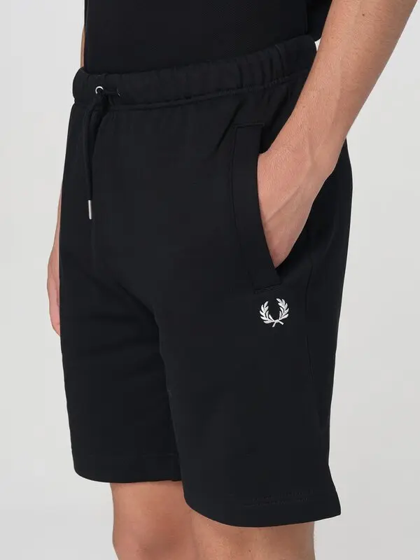 Fred Perry Drawstring Shorts - Black