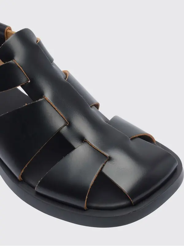 Camper Dana Leather Sandals - Black