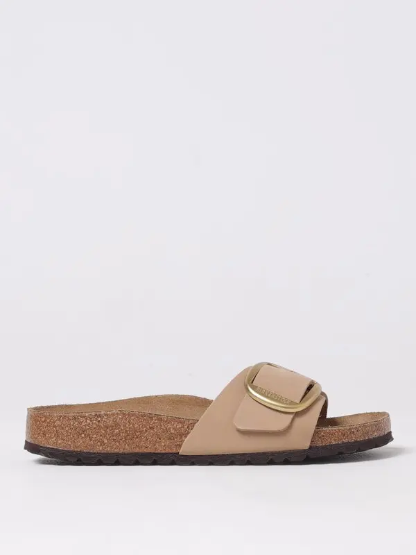 BIRKENSTOCK Madrid Big Buckle Nubuck Sandals - Sand