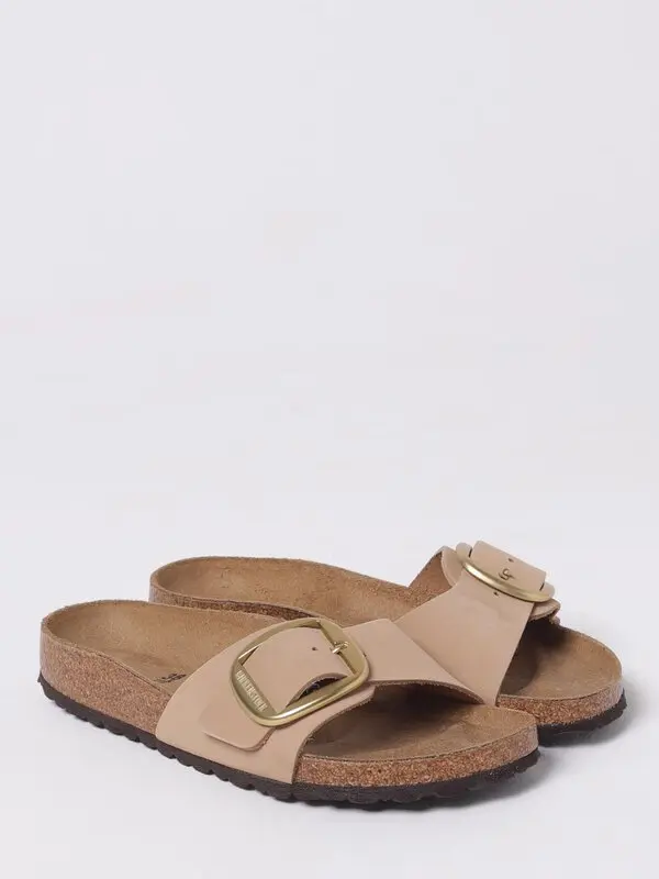 BIRKENSTOCK Heeled Sandal With Buckle Detail - Sand
