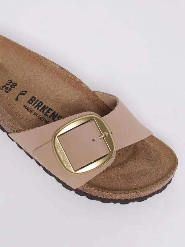 BIRKENSTOCK Heeled Sandal With Buckle Detail - Sand