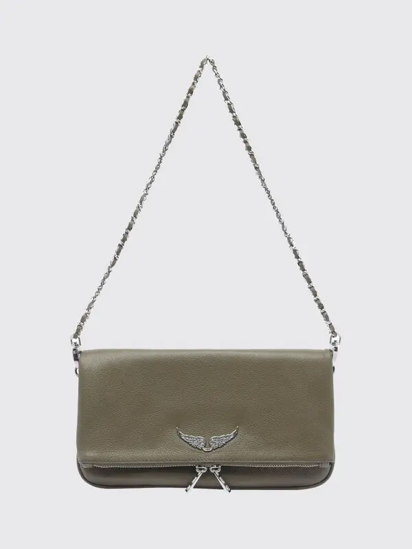 Zadig&Voltaire Clutch With Chain Strap - Grass Green