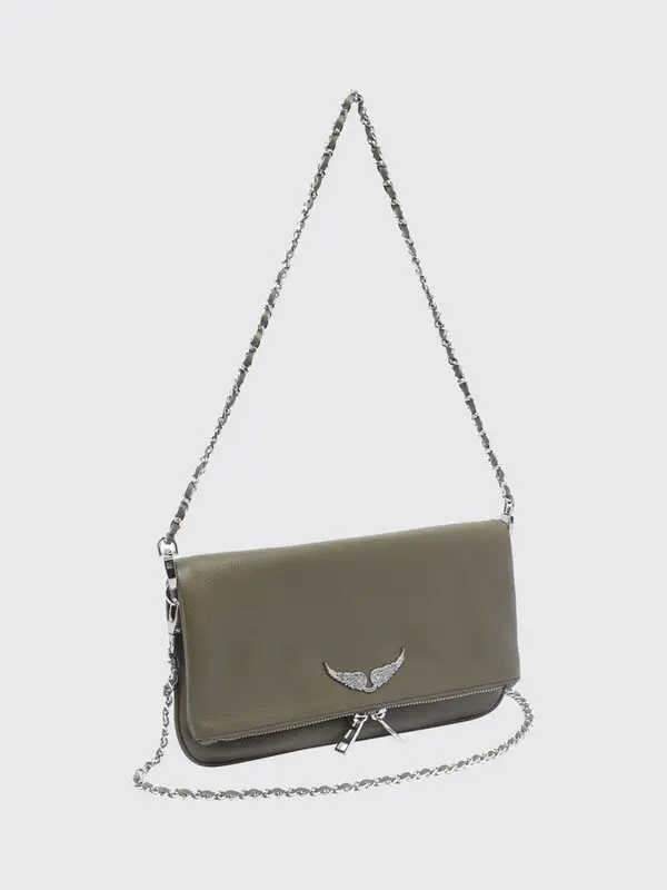 Zadig&Voltaire Clutch With Chain Strap - Grass Green