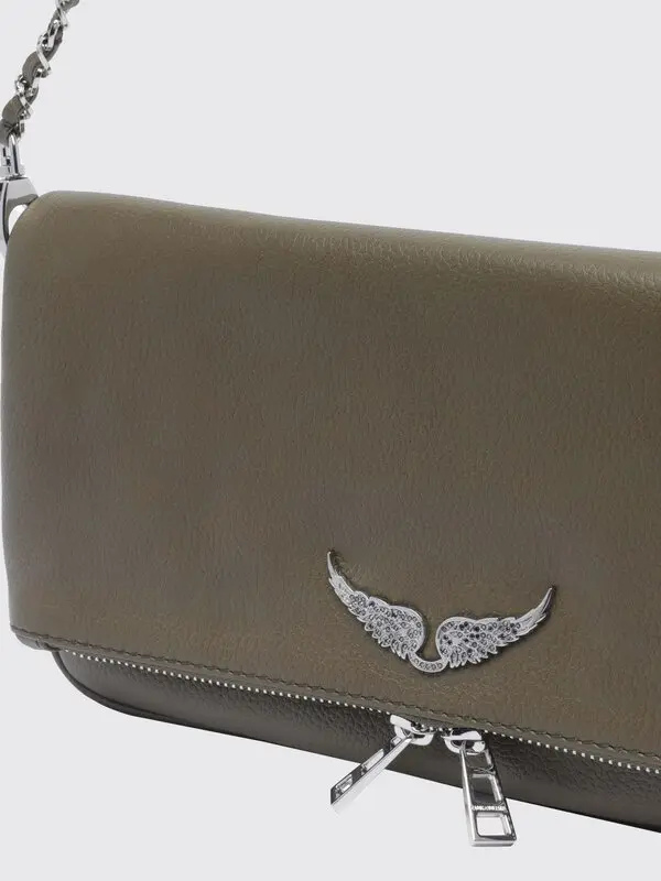 Zadig&Voltaire Clutch With Chain Strap - Grass Green