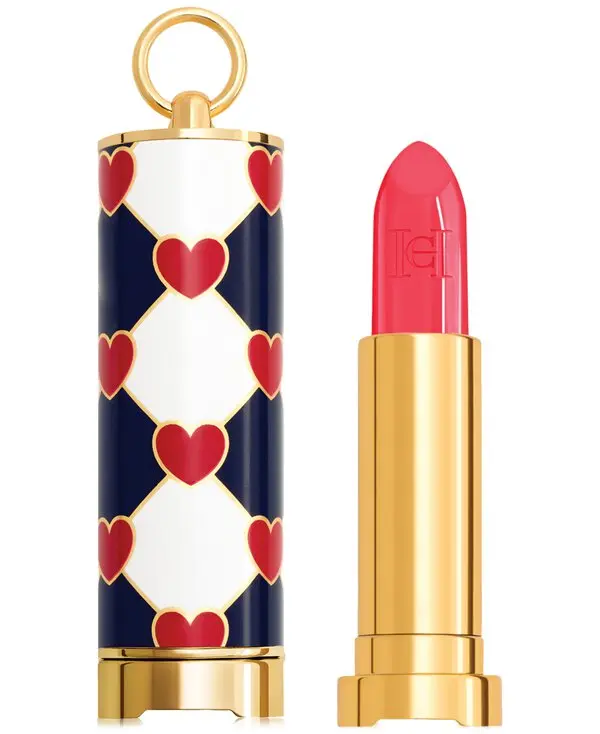 Carolina Herrera Fabulous Kiss Sheer Refillable Lipstick & Love Wins Lipstick Cap - 171- Rosy Date