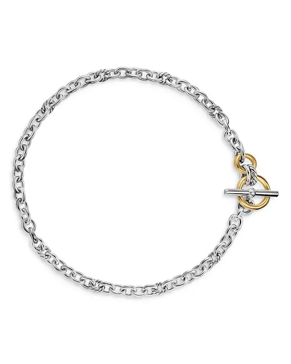 David Yurman Mercer Chain Necklace - Silver/gold