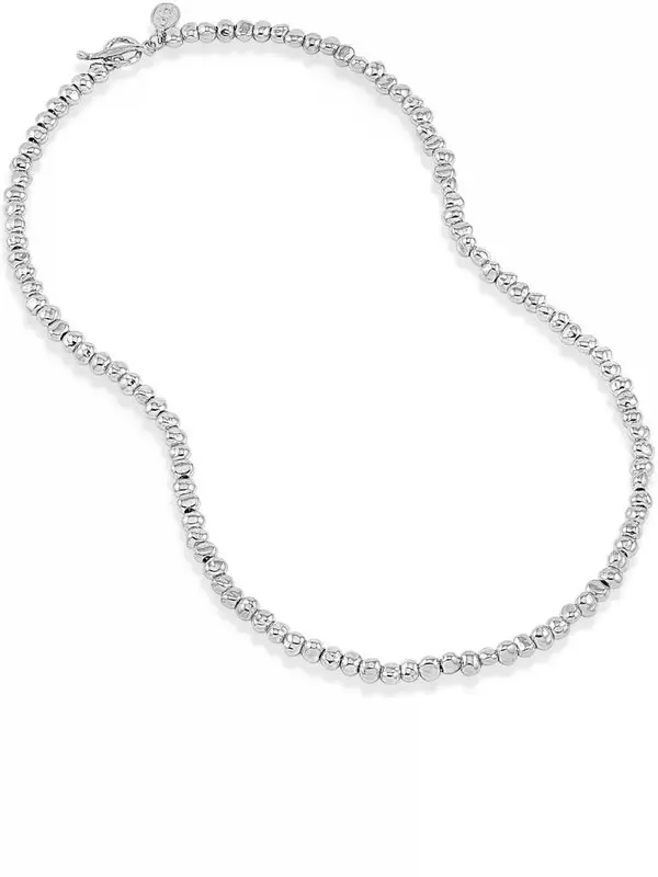 DOWER AND HALL Chunky Nugget Necklace - Silver