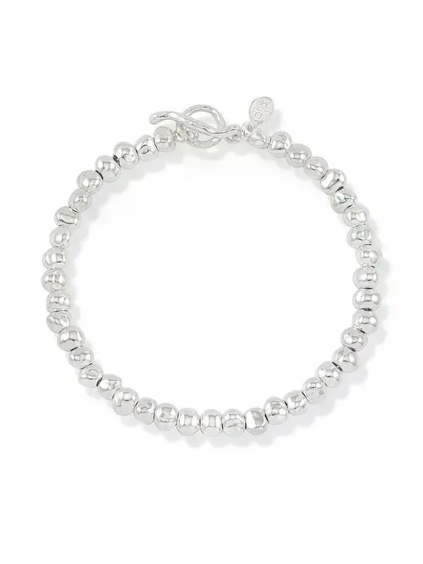 DOWER AND HALL Chunky Signature Nugget Bracelet - Silver