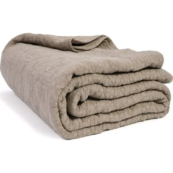 POM POM AT HOME Huntington' Coverlet - Taupe2