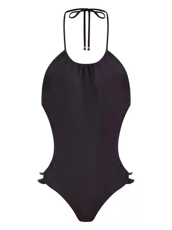 AMIR SLAMA Tie-fastening One-piece Swimsuit - Black