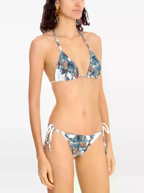 AMIR SLAMA Floral-print Bikini - White