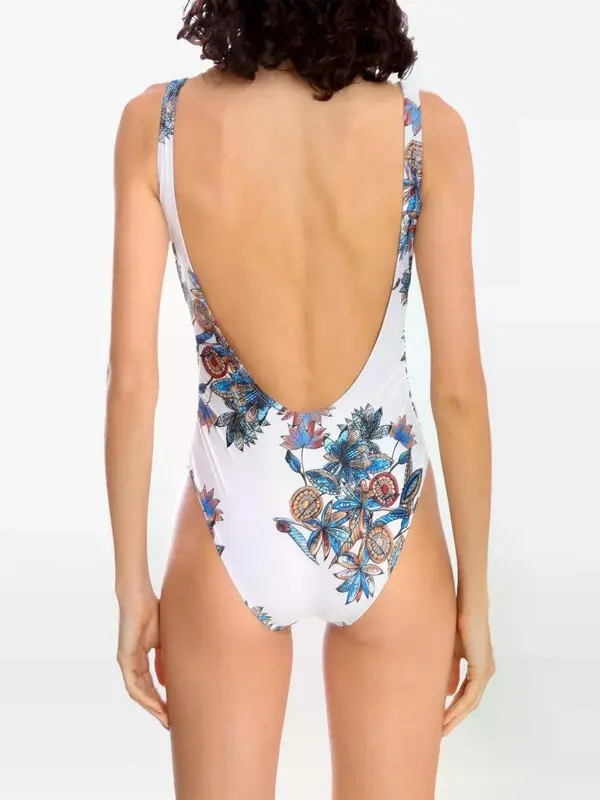 AMIR SLAMA Floral-print One-piece Swimsuit