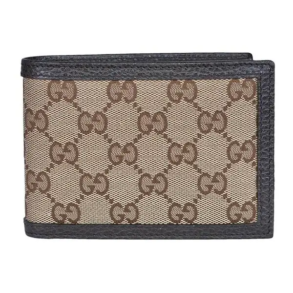 Gucci Bifold Wallet Gg Monogram Beige/ebony - Beige Ebony