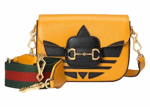 Gucci X Adidas Horsebit 1955 Shoulder Bag - Yellow/black
