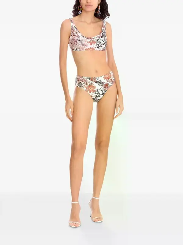 AMIR SLAMA Floral-print Bikini