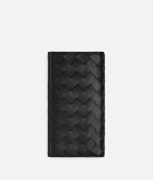 BOTTEGA  VENETA Intrecciato Long Wallet - Black