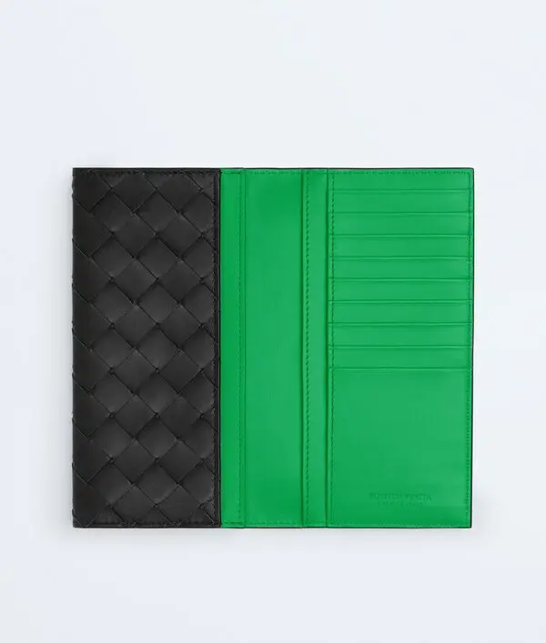 Bottega Veneta Intrecciato Long Wallet - Black