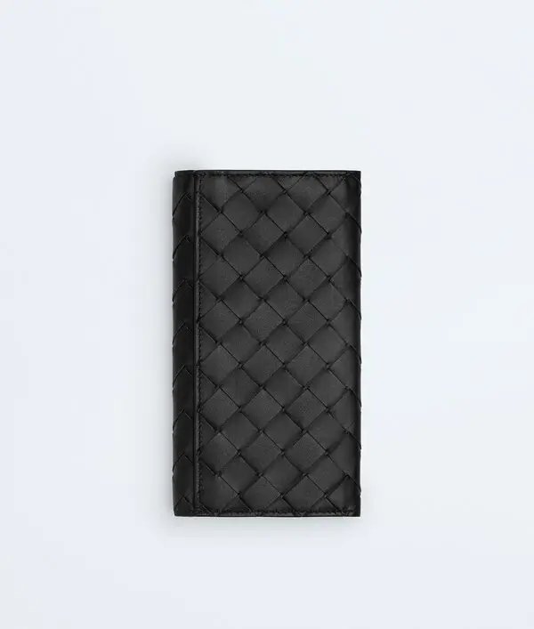 Bottega Veneta Intrecciato Long Wallet - Black