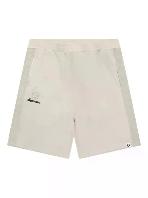 AAPE BY *A BATHING APE Logo-tape Track Shorts - White