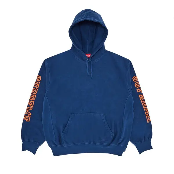 Supreme Collegiate Sleeve Hooded Sweatshirt - Blue