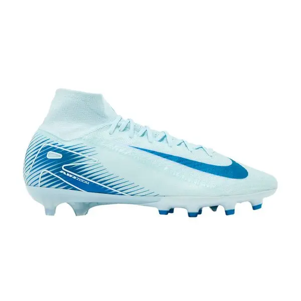 Nike Zoom Mercurial Superfly 10 Elite Ag Soccer Cleats - Blue