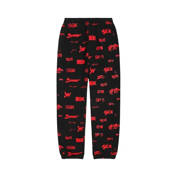 SP5DER Sex Aop Sweatpant - Black