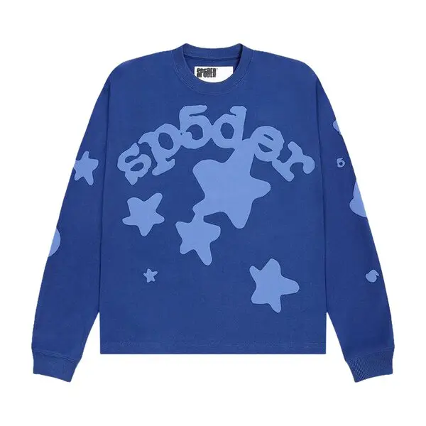 SP5DER Beluga Long-sleeve Hw Tee - Blue