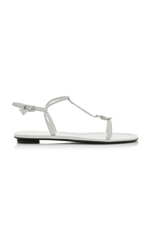 Prada Buckled Leather Sandals