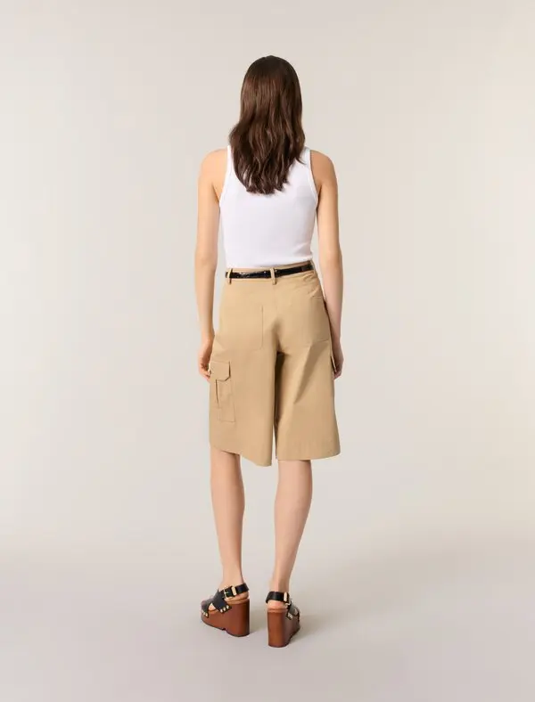 Maje Cotton Bermuda Shorts