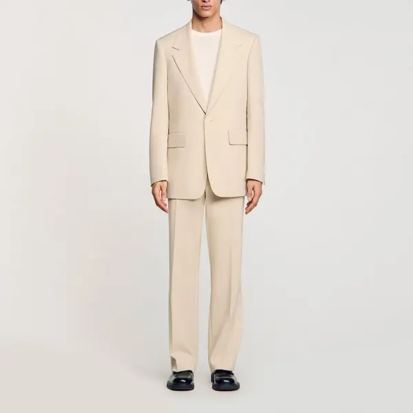 Sandro Oversized Wool Suit Jacket
