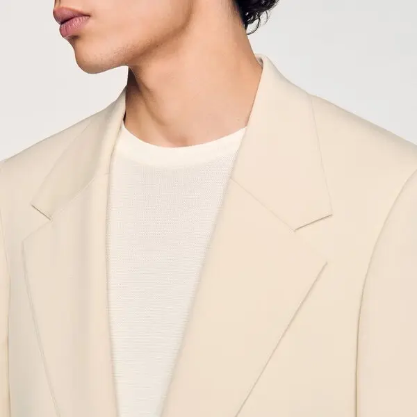 Sandro Oversized Wool Suit Jacket