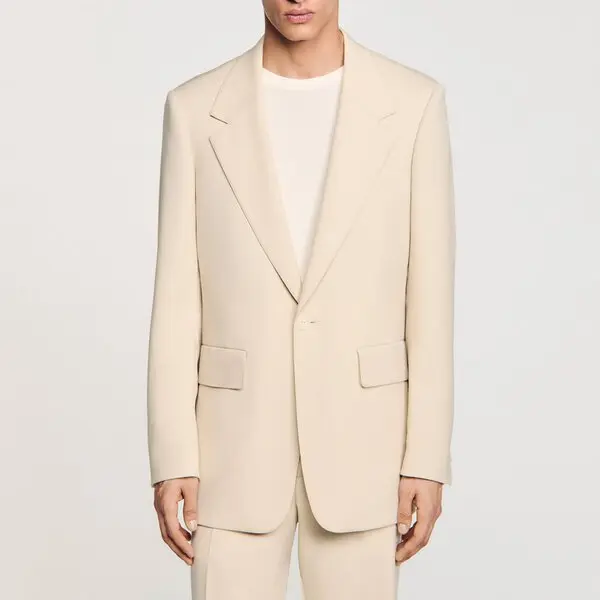 Sandro Oversized Wool Suit Jacket