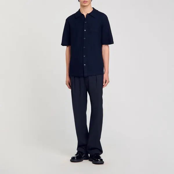 Sandro Waffled Shirt