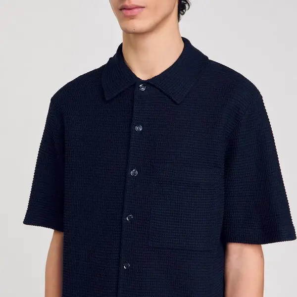 Sandro Waffled Shirt
