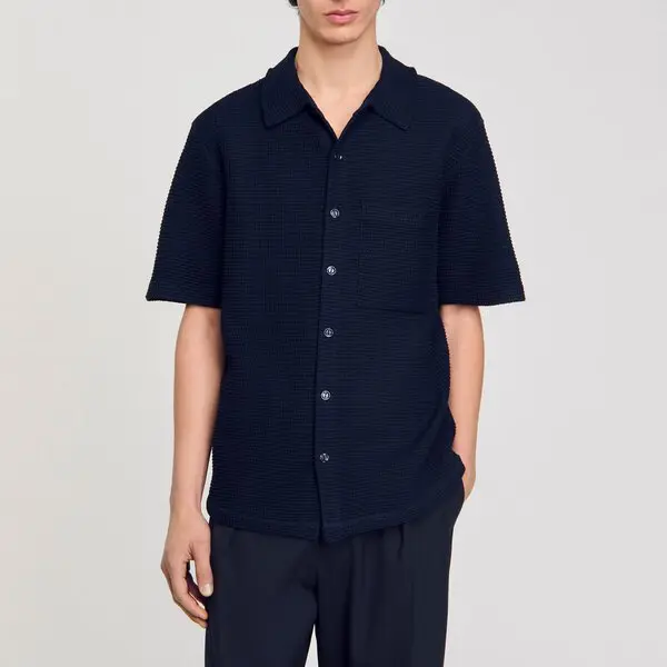 Sandro Waffled Shirt