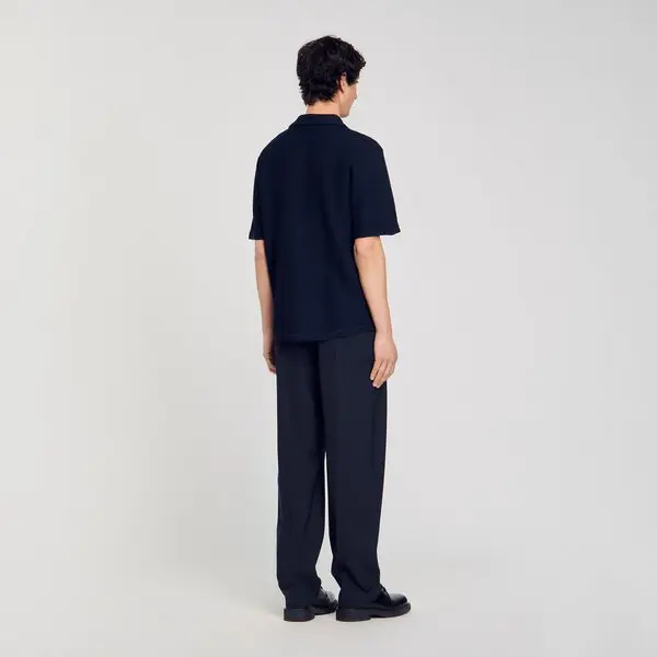 Sandro Waffled Shirt