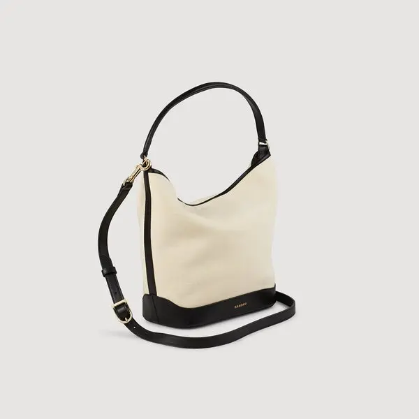 Sandro Tangoso Canvas Bucket Bag